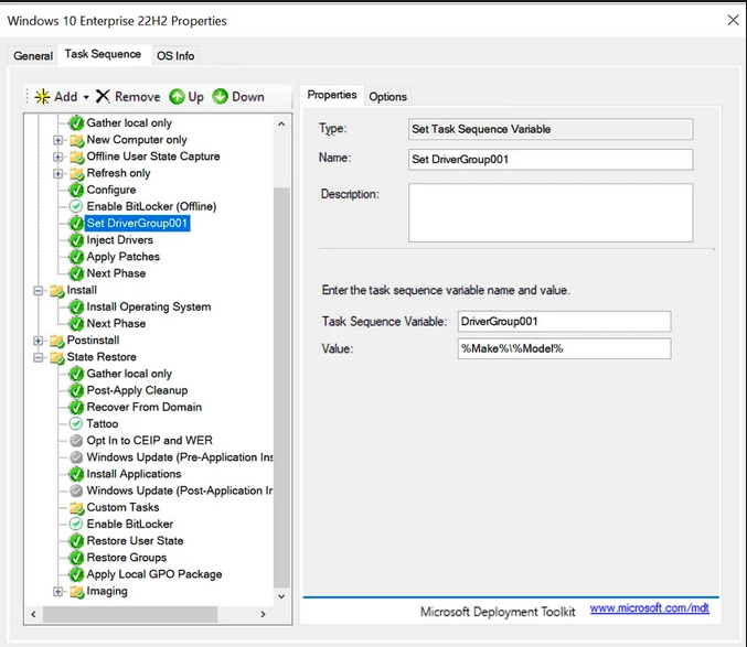 MDT Offline Media - Copying drivers to a non existing drive ...
