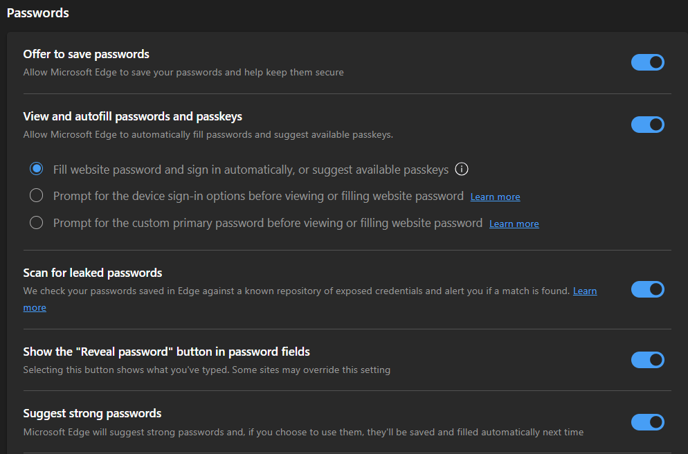 Microsoft Edge suddenly does not auto fill username and password even ...