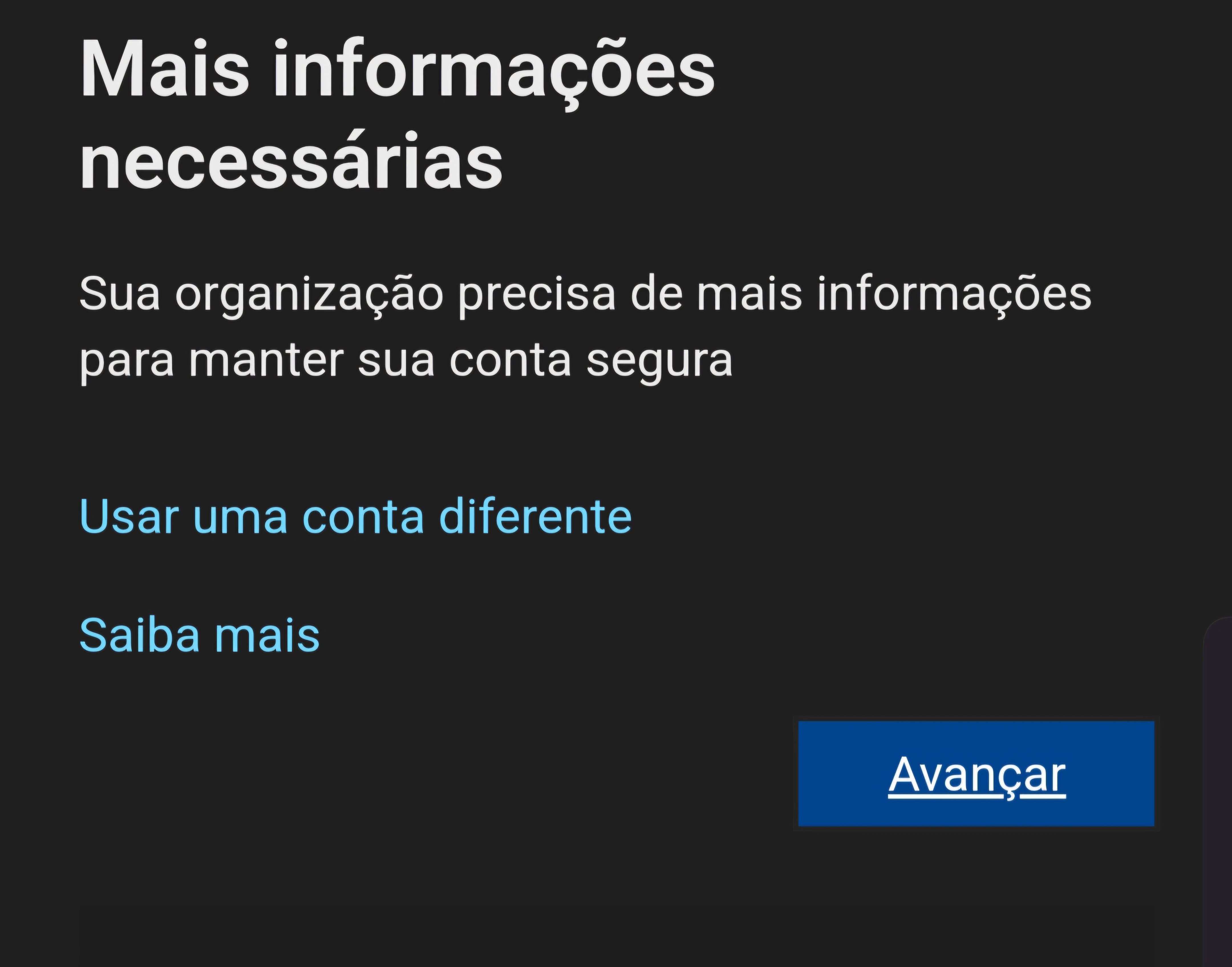 Como corrigir o loop de login no Microsoft Authenticator ? - Microsoft Q&A