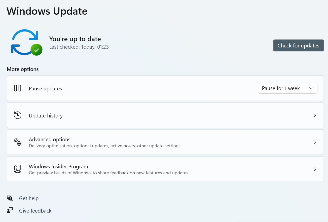 Windows 11 can't find an update - Microsoft Q&A