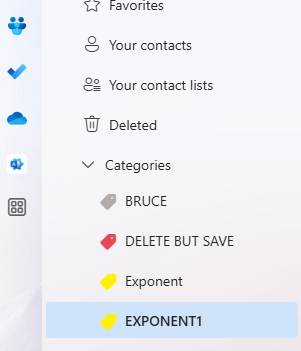 Edit/delete categories in outlook contacts - Microsoft Q&A
