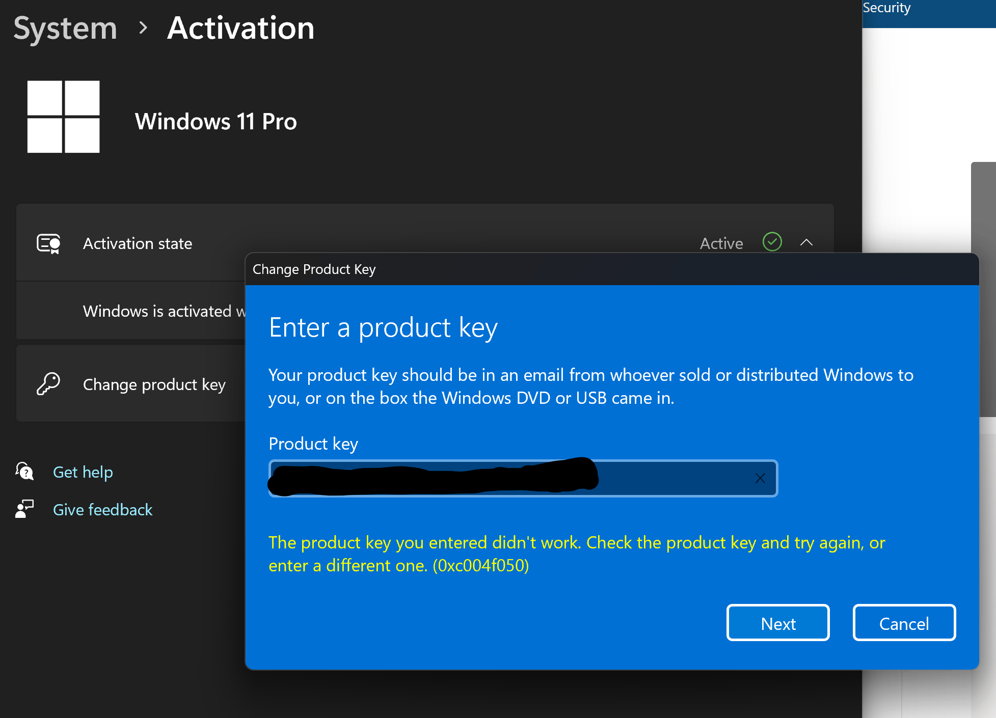 Product Key invalid..? - Microsoft Q&A