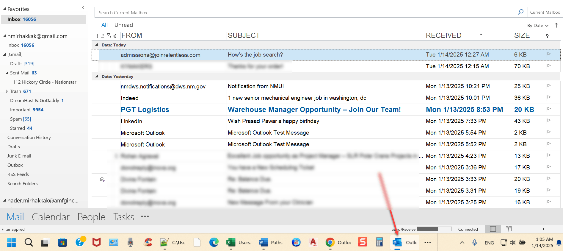 Outlook 2019 messages do not open. They remain as an icon in my taskbar ...