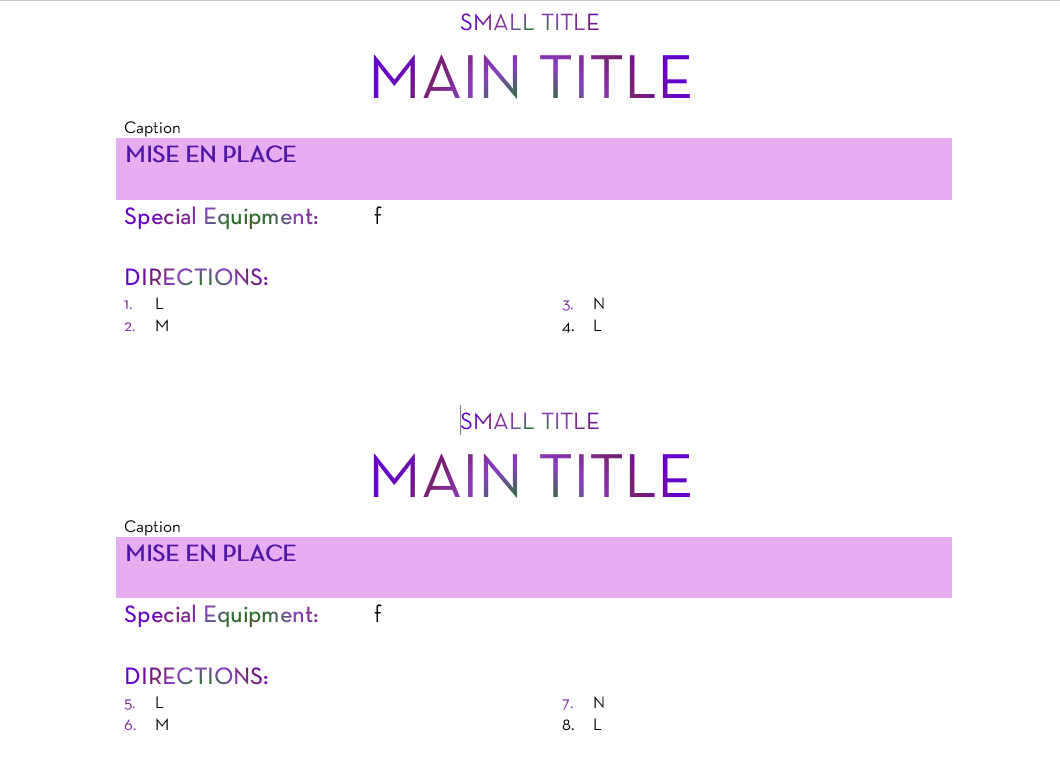 How do I copy and paste to preserve a consistent formatting while restarting lists at 1 for each ...