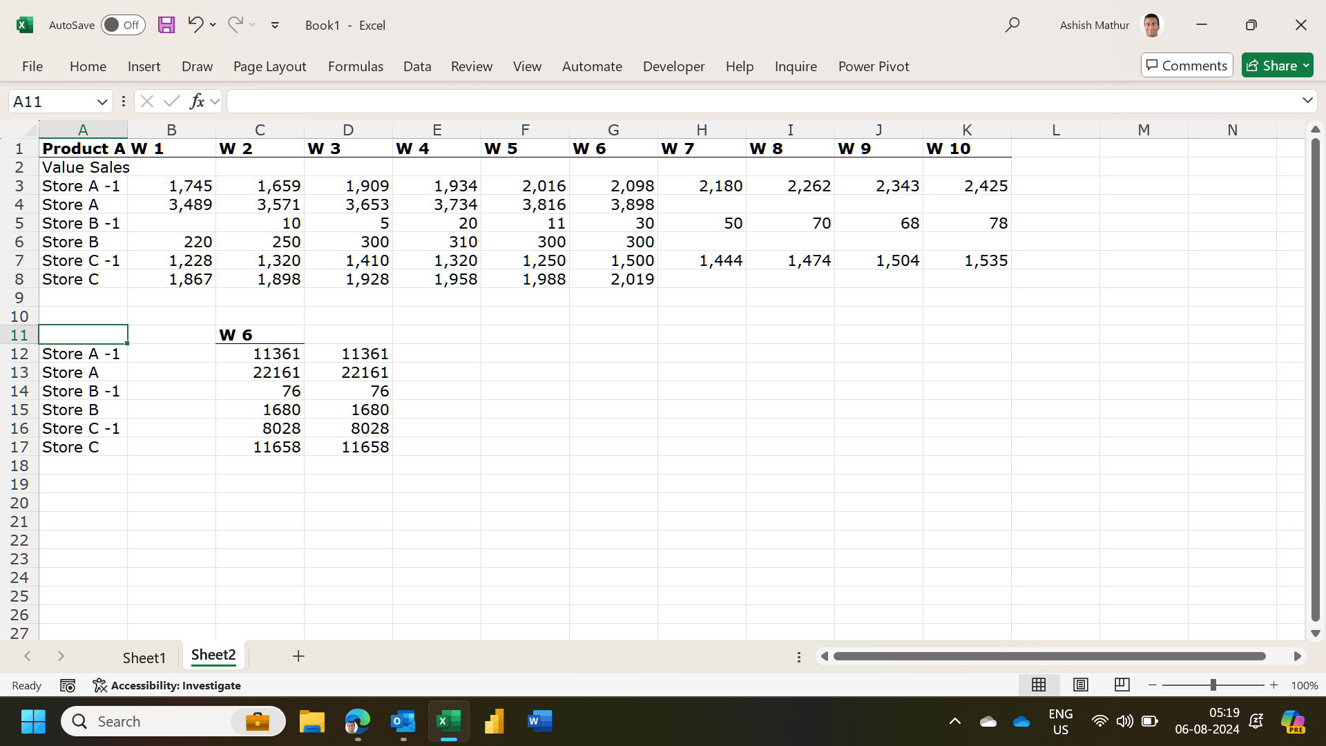 How to sum horizontal values based on a given horizontal criteria ...