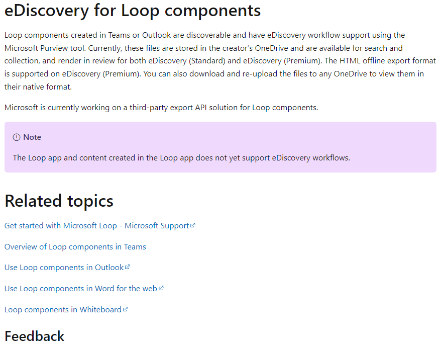 Microsoft Loop - How to share the page link within the organization ...