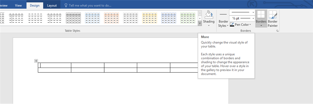 Word 2016 table grid - Microsoft Q&A
