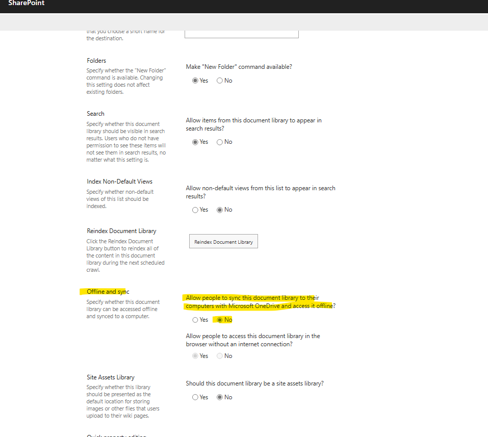 Turn off Sync option in SharePoint but allow Shortcut to Onedrive ? - Microsoft Q&A