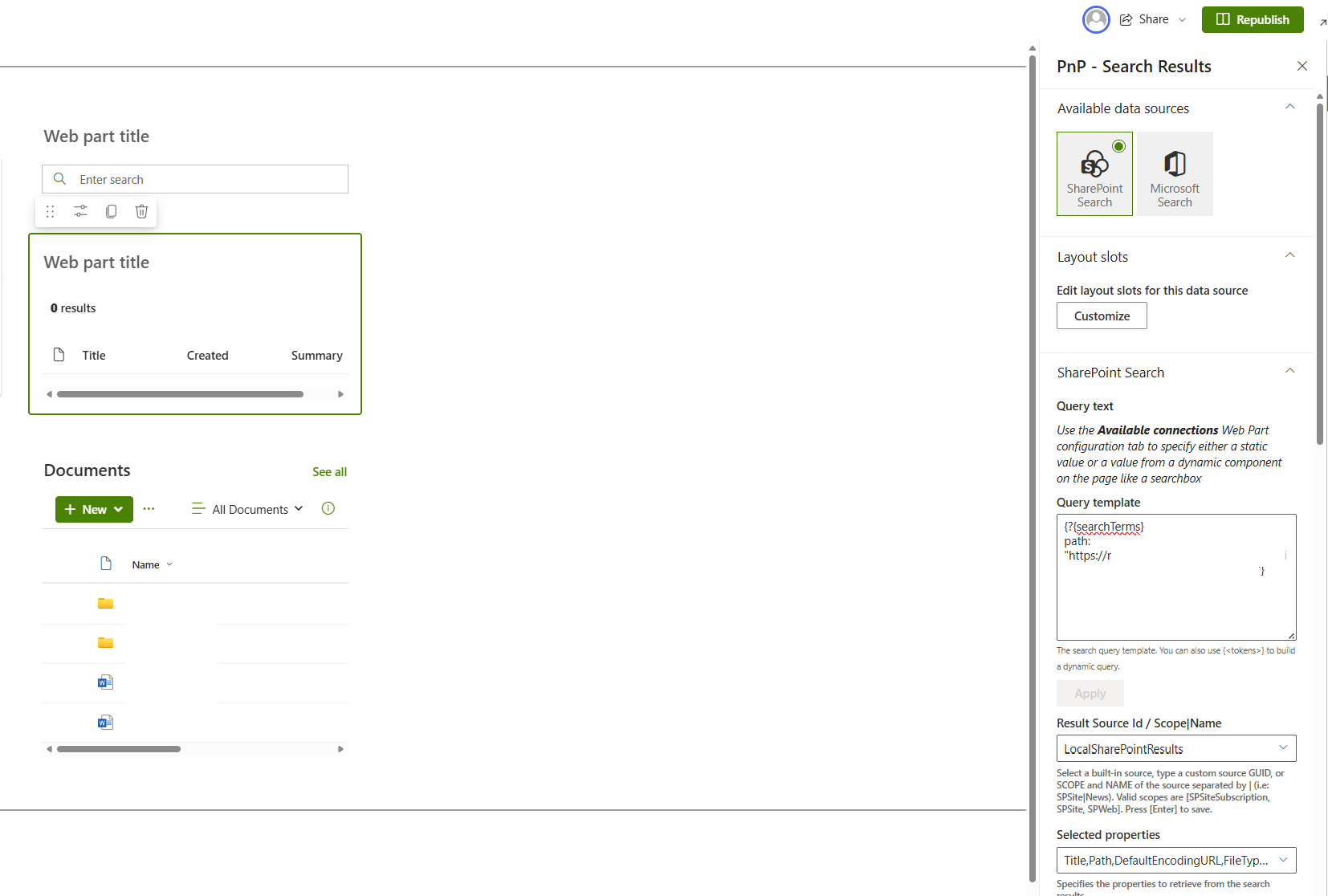Creating an advanced searcher, getting files of a library - Microsoft Q&A