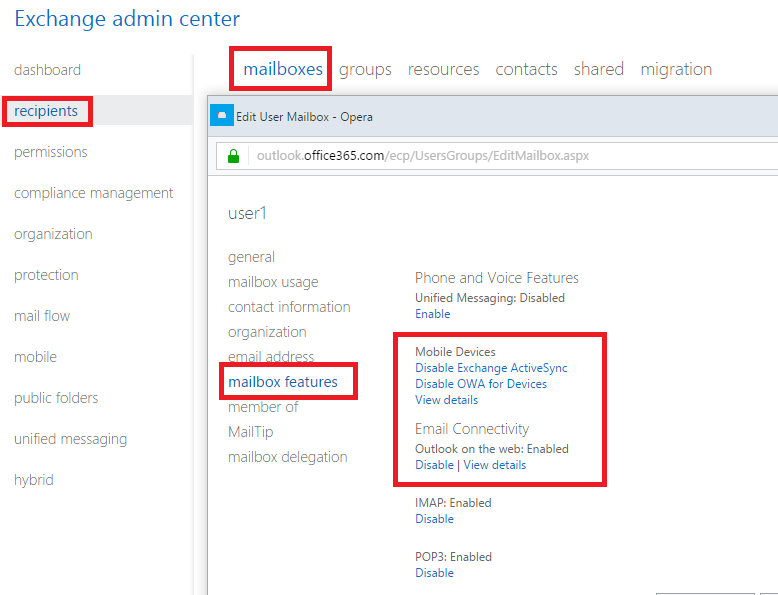The mailbox being accessed doesn't have a valid account state ...