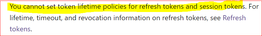 How do I make settings in Microsoft so that the refresh_token doesn't ...
