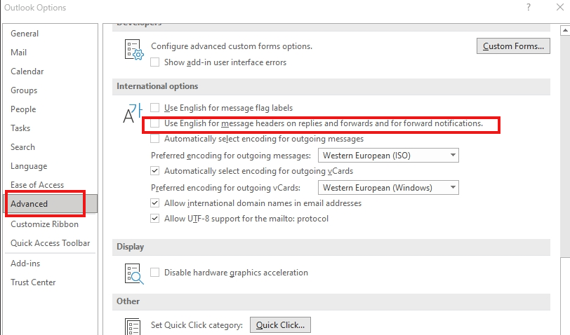 outlook reply created chinese characters - Microsoft Q&A