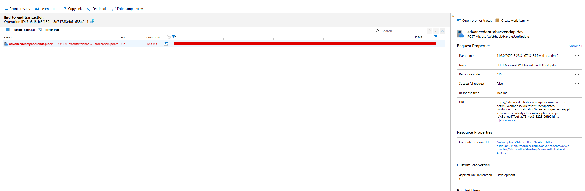Trying to validate token for webhook subscription keeps returning Bad ...