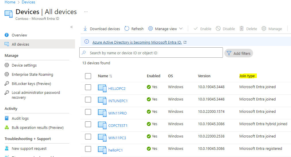 Laptop domain-joined to InTune but cannot use domain accounts - Microsoft Q&A
