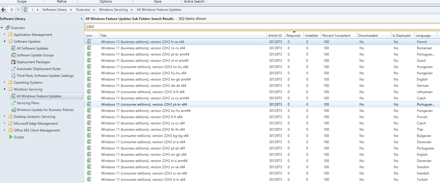 Windows 11 Feature Update 22H2 Superseded From Large Size Content ...