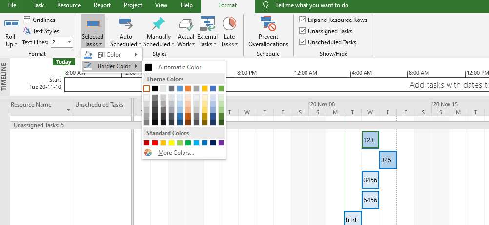 Project team planner format - Microsoft Q&A
