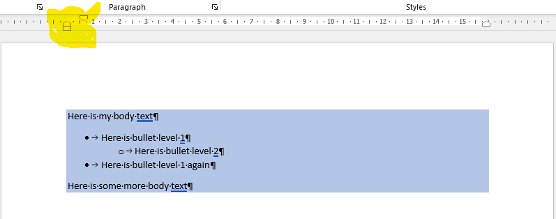 Microsoft Word - Shading and Indents Issue - Microsoft Q&A