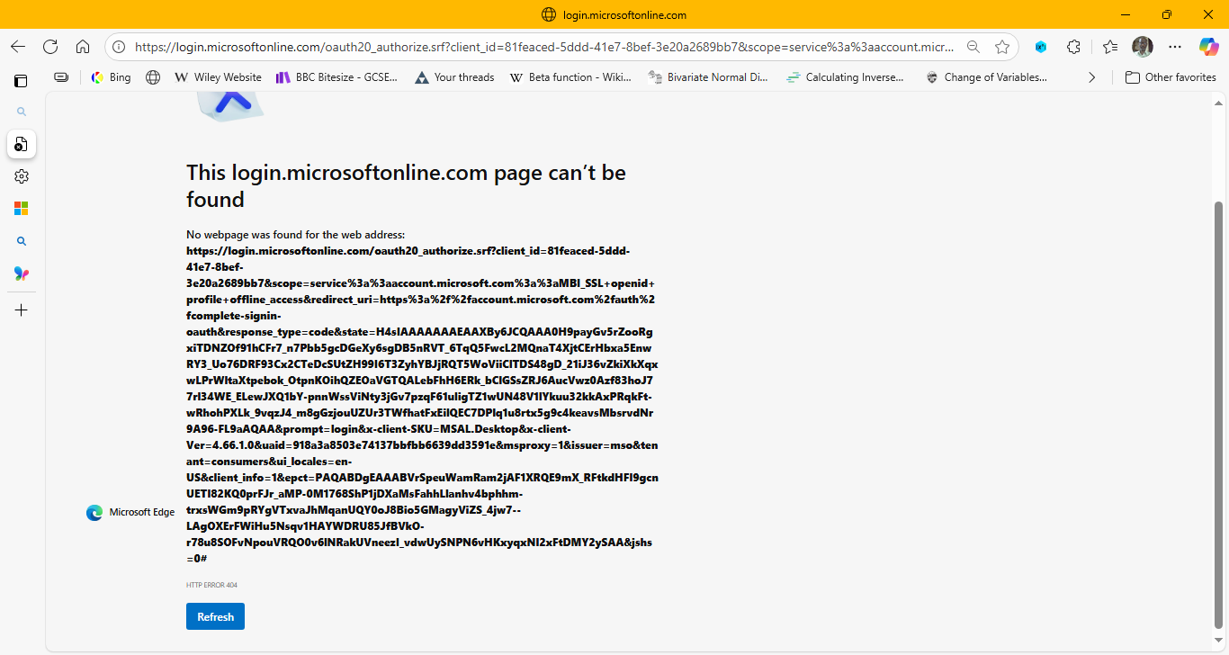 I couldn't sign into my Microsoft account due to username mismatch. I ...