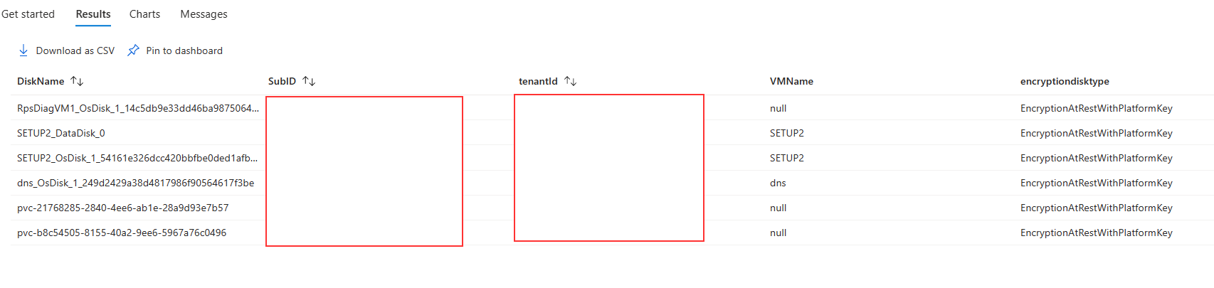 Powershell query to extract azure disk encryption info - Microsoft Q&A