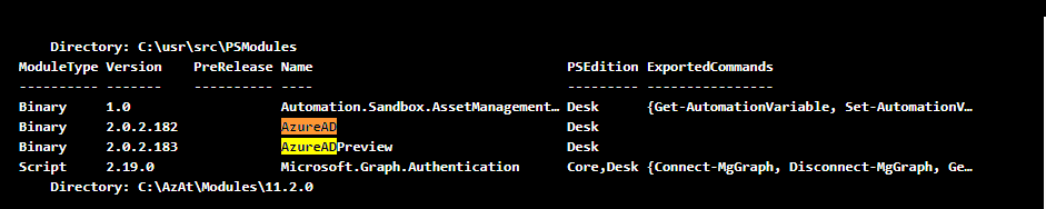 Connect to AAD using automation account Runbook - Microsoft Q&A