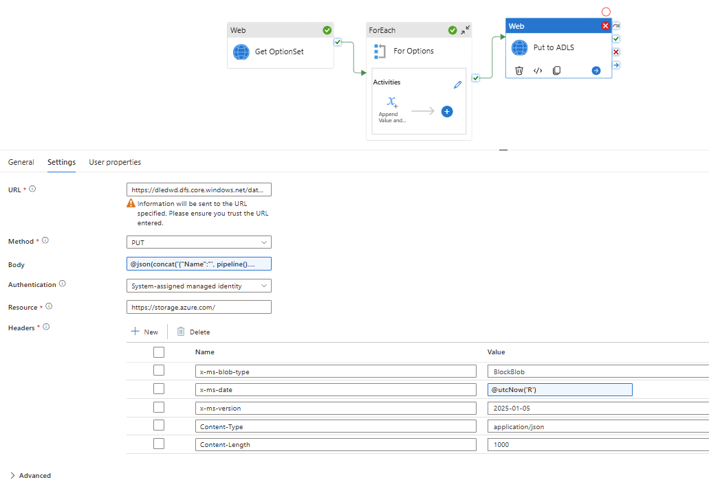Pushing data to ADLS Gen 2 using Web Activity - Microsoft Q&A Pushing data to ADLS Gen 2 using Web Activity - Microsoft Q&A