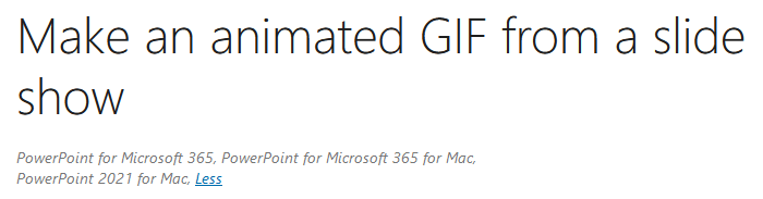 Animated Gifs - Microsoft Q&A