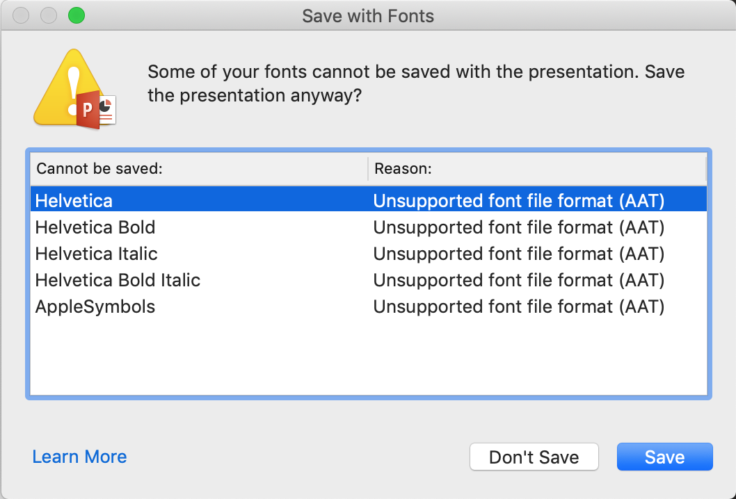 PPT—Apple Symbol Font Embedded in PowerPoint files - Microsoft Q&A