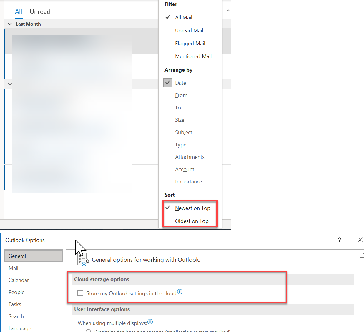 Email-Filter in Outlook - Microsoft Q&A