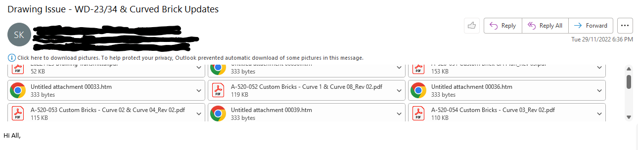 Outlook converting email body and attachments to html attachments ...