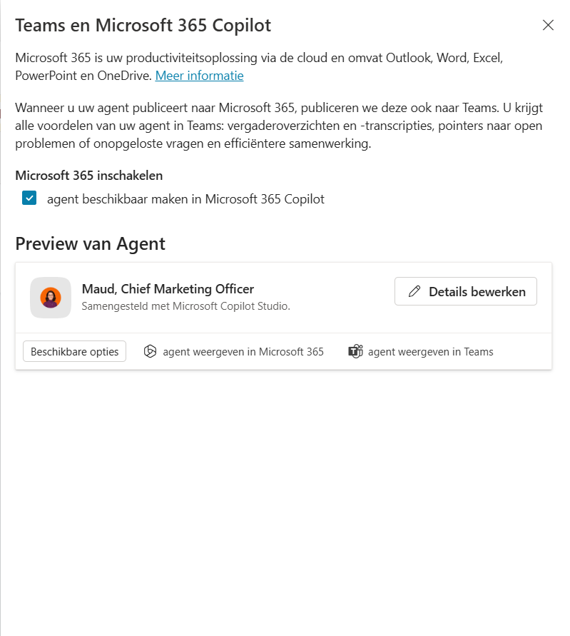 How to fully make a new copilot studio agent available in teams and copilot chat? - Microsoft Q&A