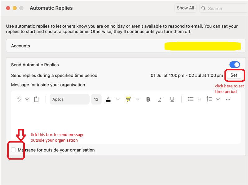Automatic Replies For Just Outside My Organization? - Microsoft Q&A