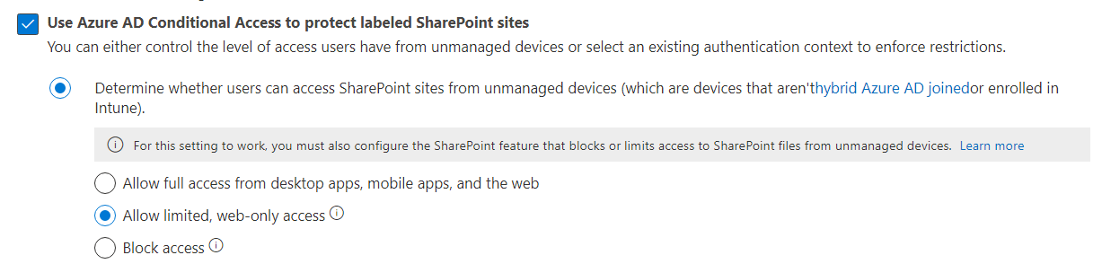 LimitedAccess web-only sensitivity label - guest can still use full ...