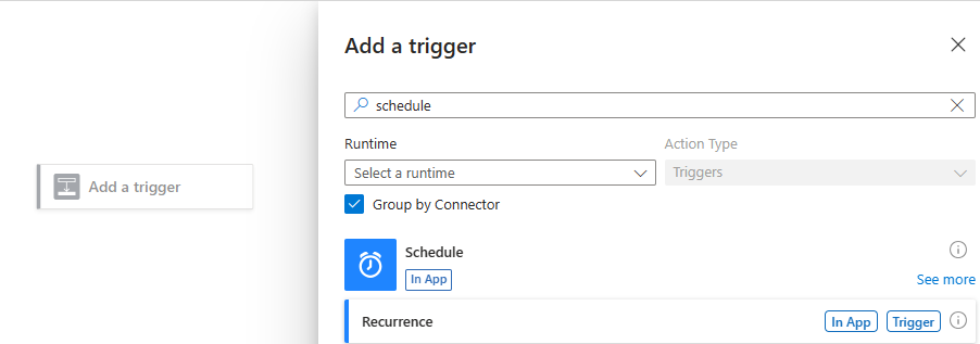 Is the recurrence trigger gone on the workflow designer? - Microsoft Q&A