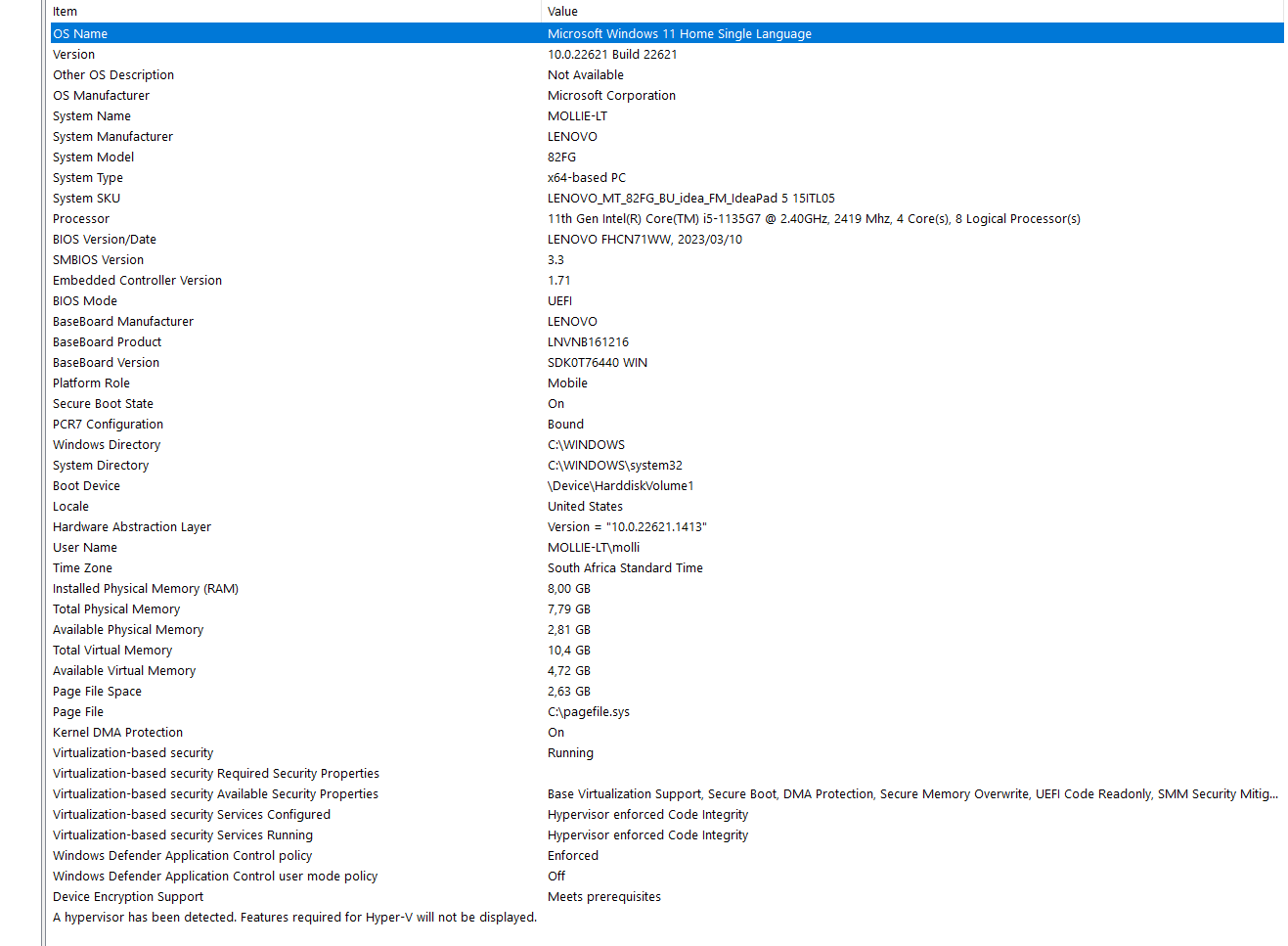 In Device Manager my WLAN randomly changes to a triangle warning sign ...
