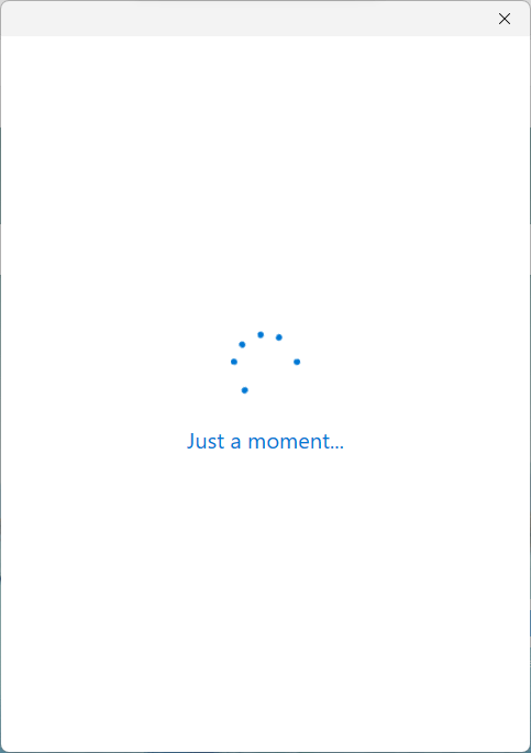 When Trying to Log In with Microsoft Live gets stuck on "Just a moment ...