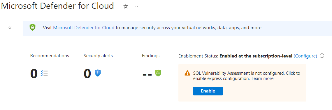 Why are Advanced Threat Protection and Vulnerability Assessment not ...