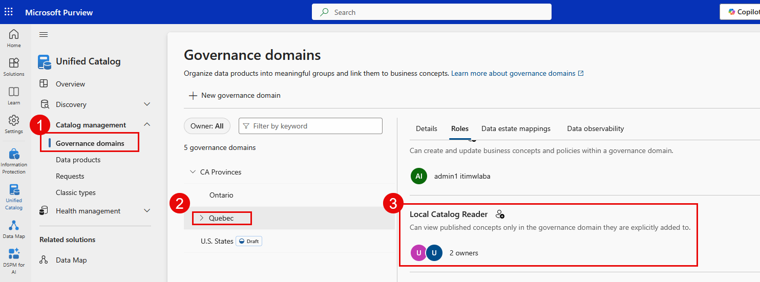 Purview Data Governance: Grant access to business consumers (regular users) to search in Unified ...
