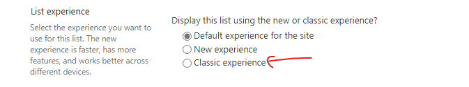 How to use classic/old version of SharePoint list view. - Microsoft Q&A