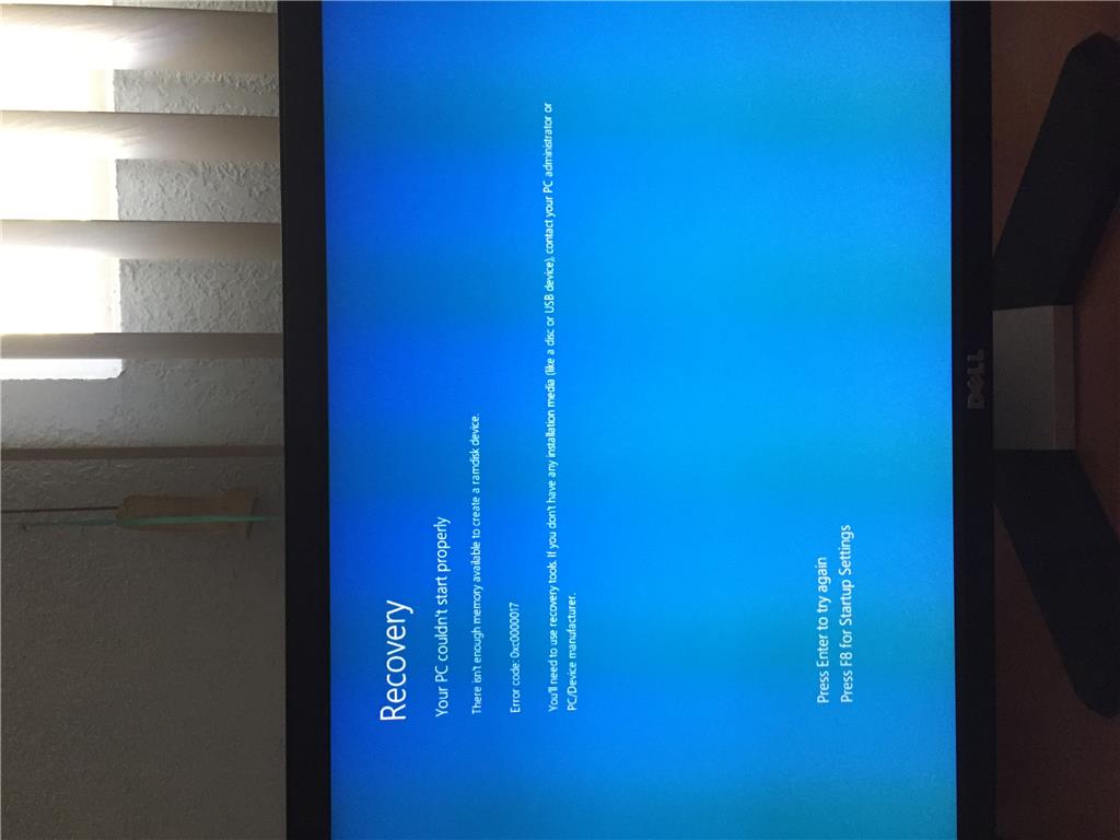 How to fix error code 0xc0000017 - Microsoft Q&A