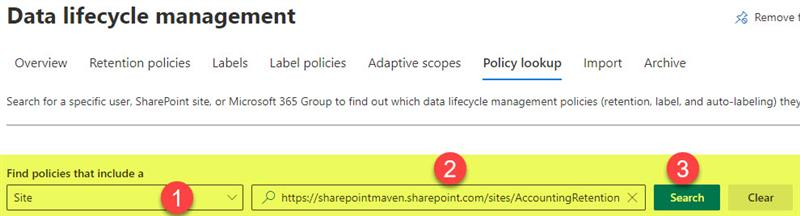 How to check if SharePoint online site under any retention policy ...