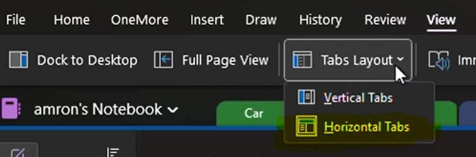 Moving the Page List tab from left vertical back to top horizontal on ...