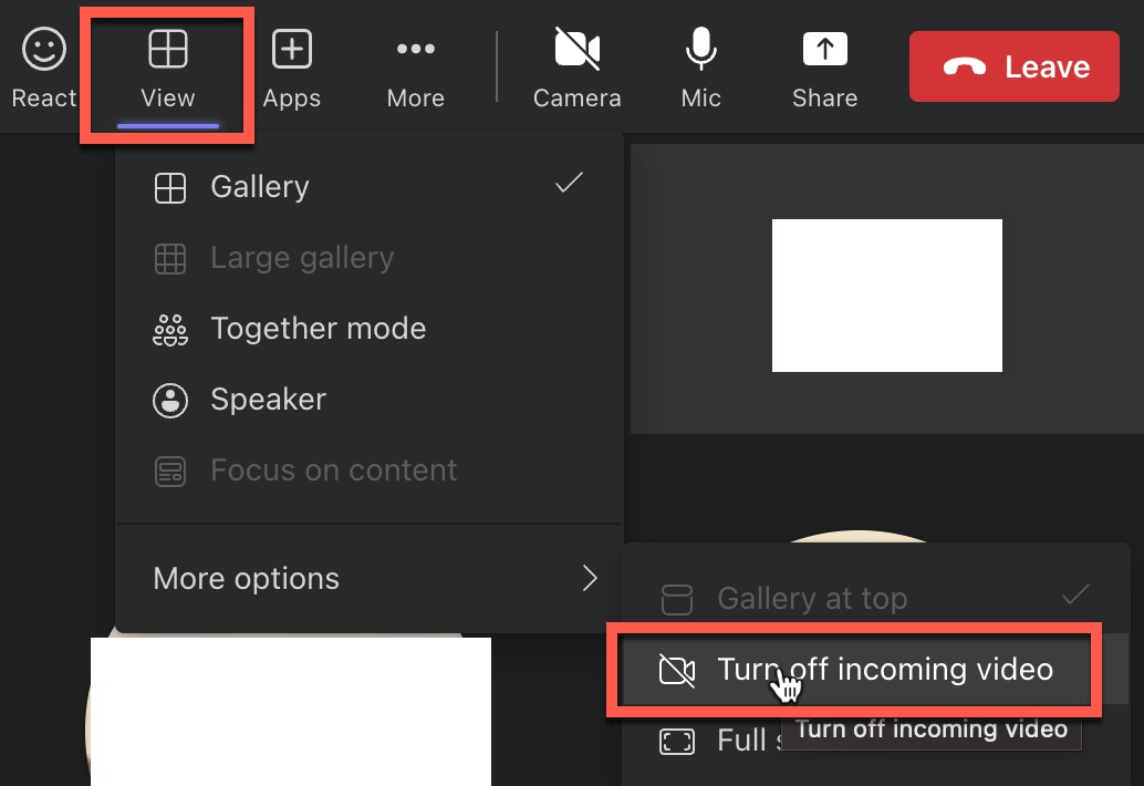 How to disable incoming video - Microsoft Q&A