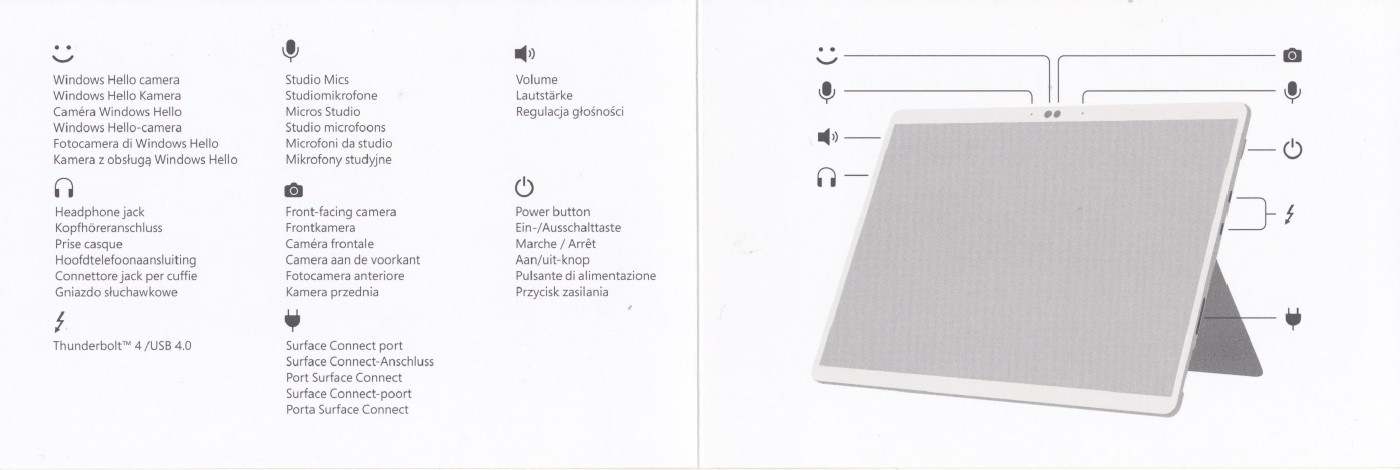 Where is the microphone located on Surface Pro 8? - Microsoft Q&A